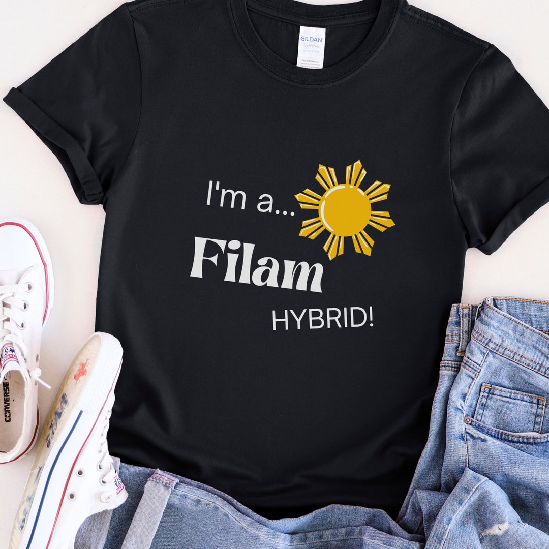 Modern Yellow Philippines Sun T Shirt Gift FILAM Trendy Shirt for Asian ...