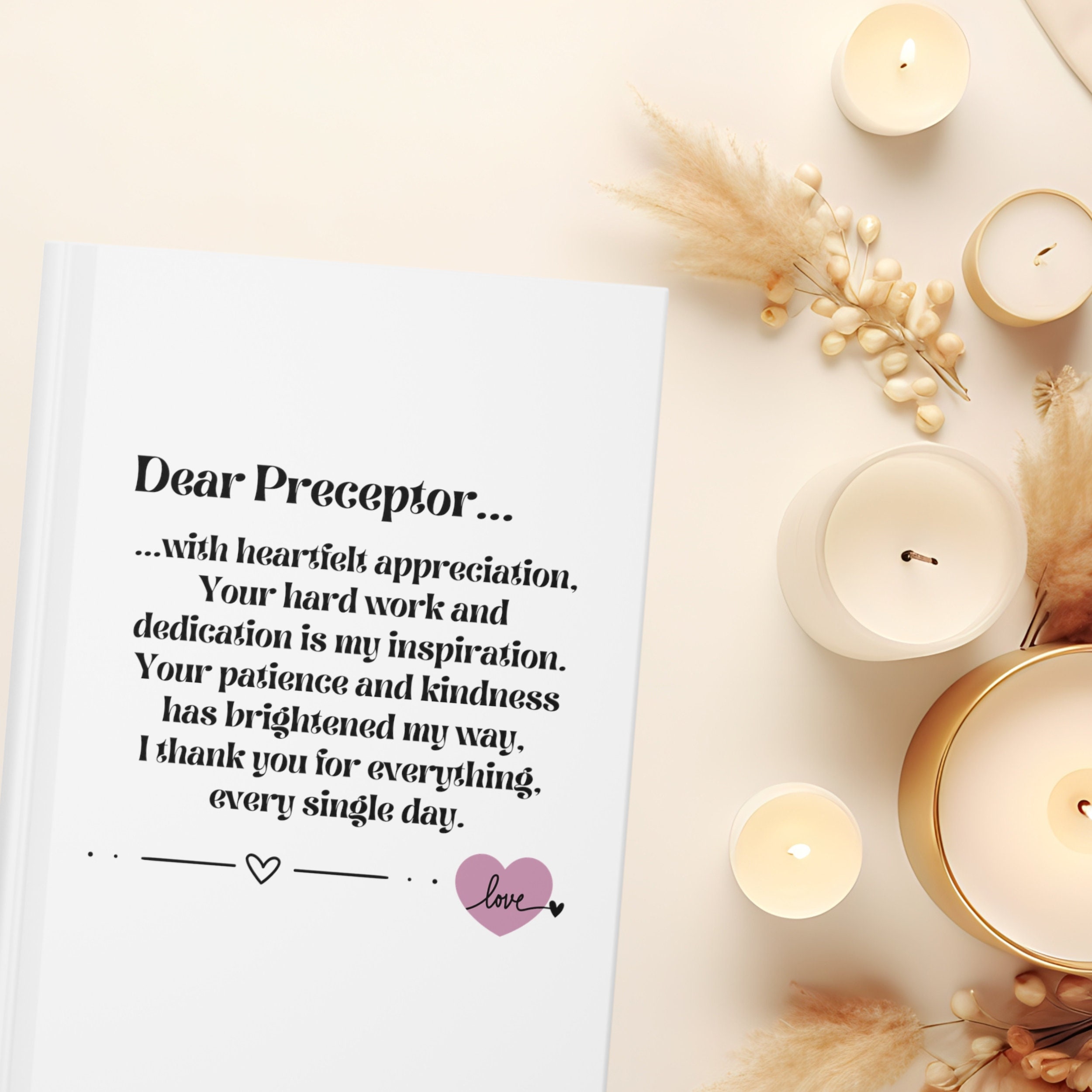 Preceptor Gift Nurse for Preceptor Thank You Gift Idea Nurse Journal ...