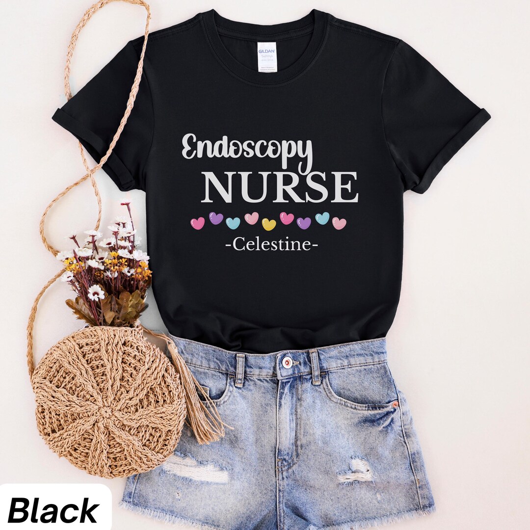 Endoscopy Crew Shirt Personalized Gift for Endoscopy Squad Custom Heart ...
