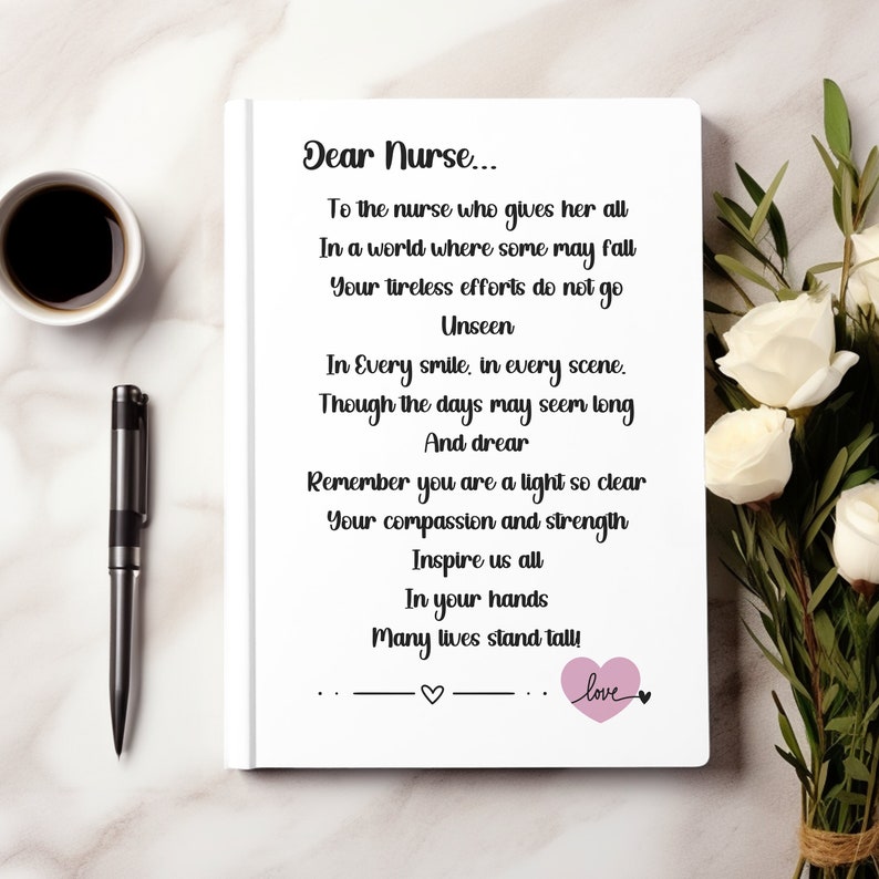 Words of Encouragement Gift for Nurse Thank You Gift Idea Nurse ...