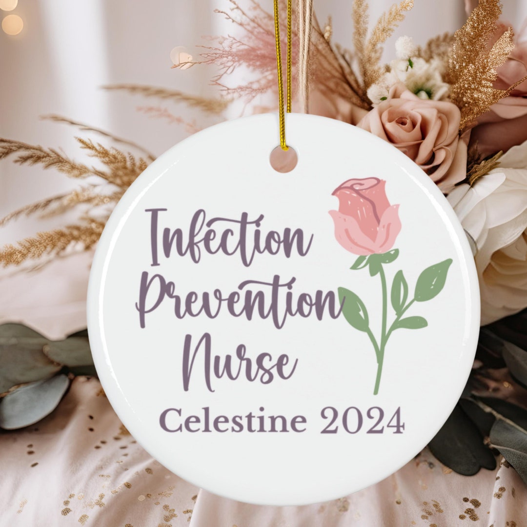 Infection Prevention Nurse Ornament Personalized Gift Infection Control ...
