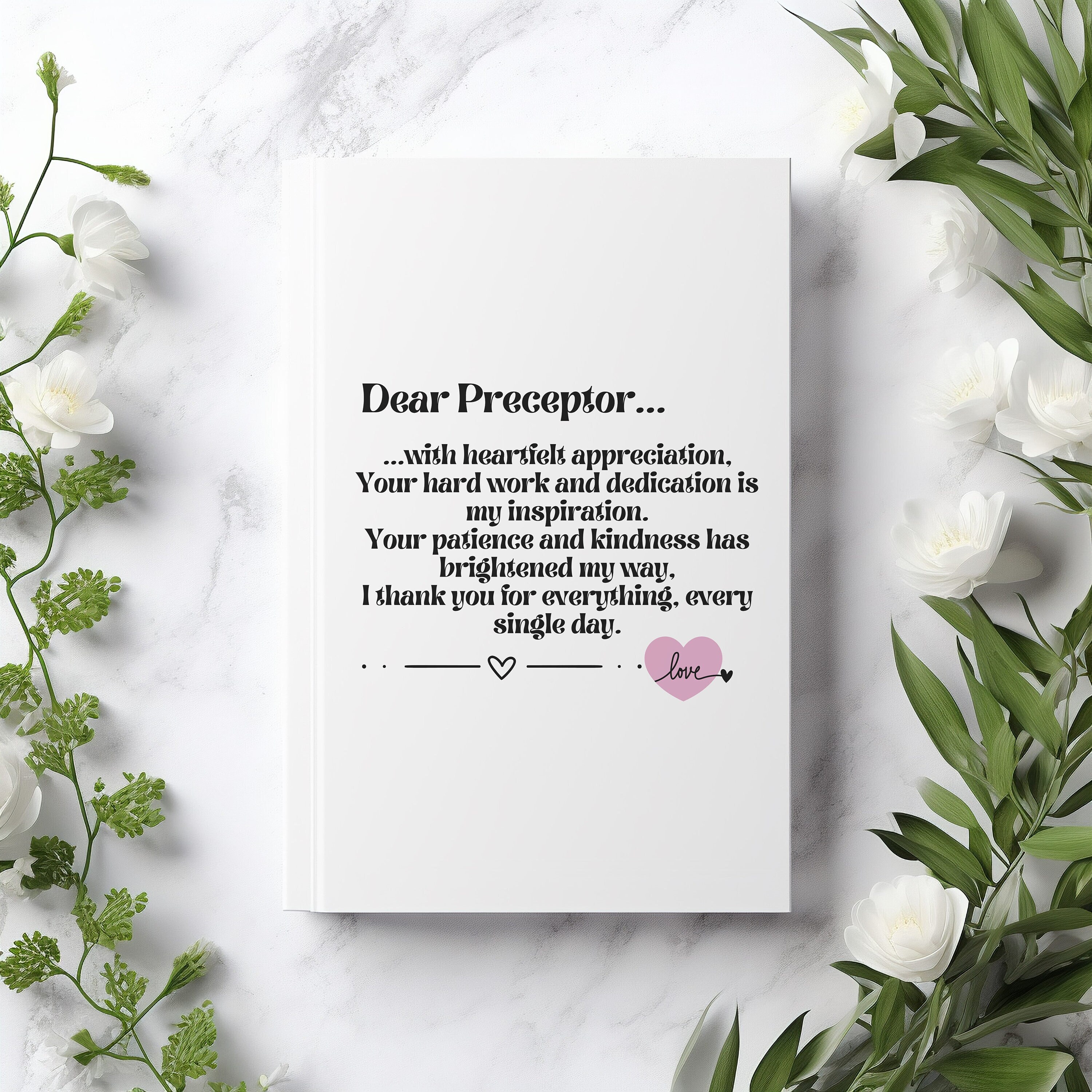 Preceptor Gift Nurse for Preceptor Thank You Gift Idea Nurse Journal ...