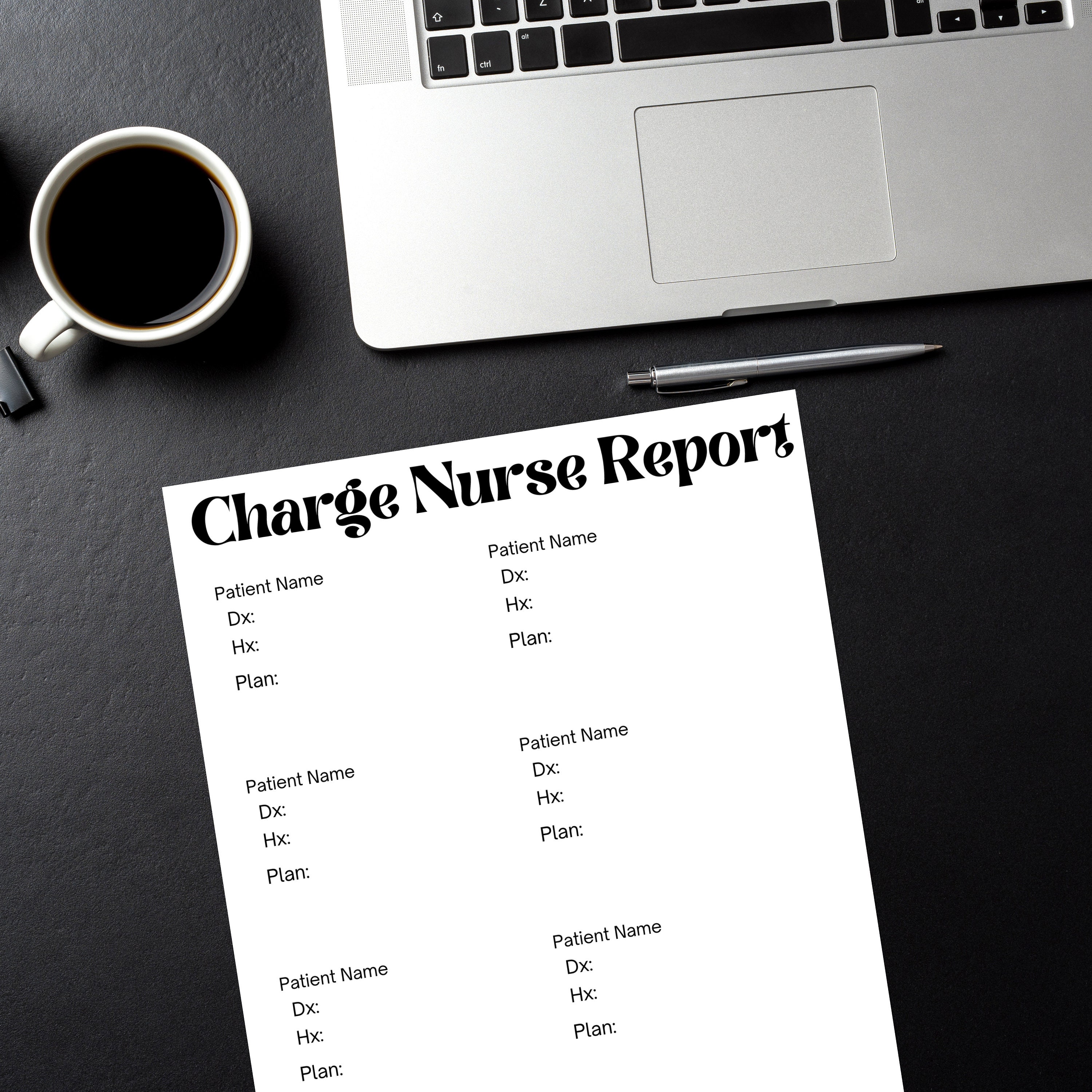 Charge Nurse Brain Handoff Tool Printable PDF To-do List for Charge ...