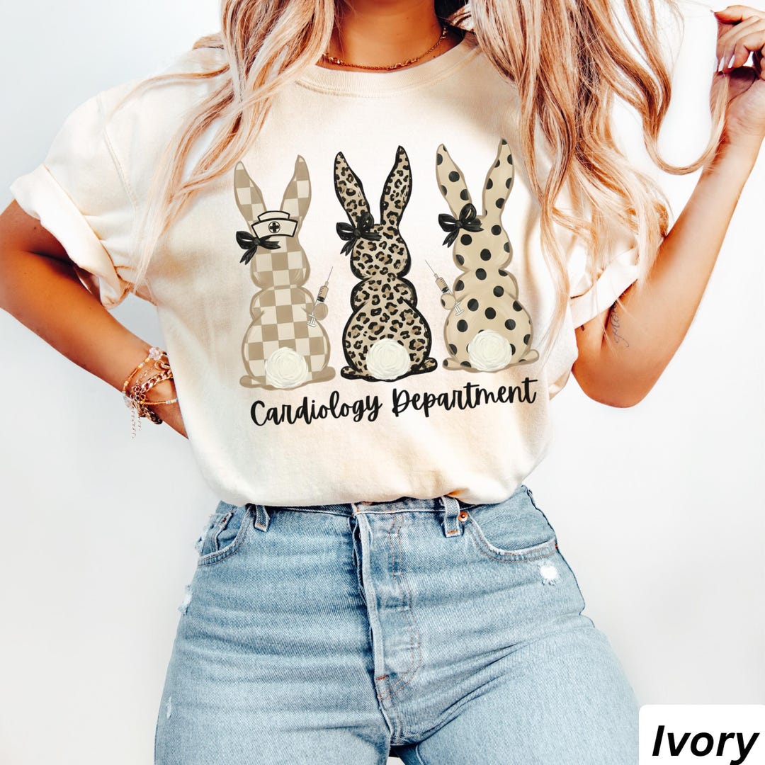 Cardiology Nurse Group Matching Easter Shirt Comfort Colors Coquette ...