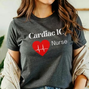 Cardiac ICU Nurse Shirt Gift CVICU Nurse Gift Tshirt Gift for Heart ...