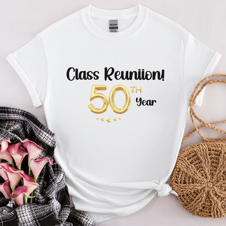 50th Class Reunion Group Tshirts Gift for 50th Class Reunion Favors for ...