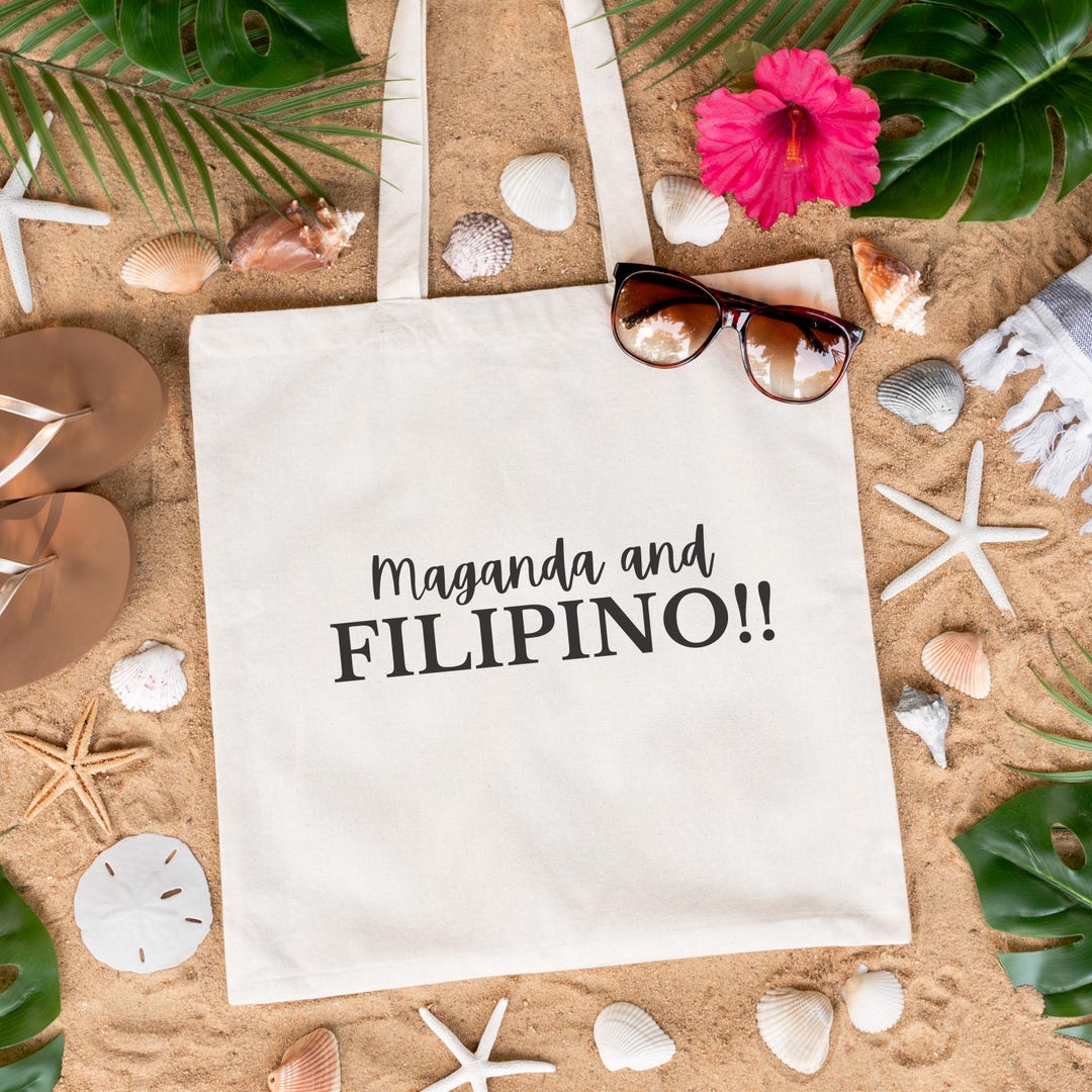 Maganda Filipino Canvas Tote Bag Gift for Filipino Friend Philippine ...