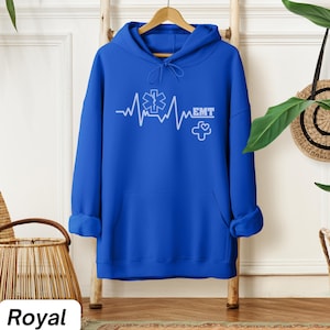 EMT Hoodie Gift Paramedic EKG Sweatshirt EMT Gift Ideas Unisex Hoodie ...