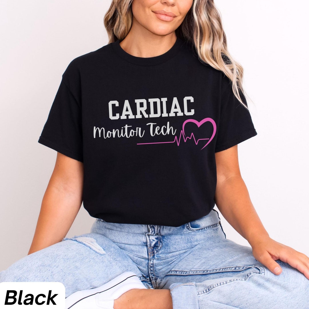 Cardiac Monitor Tech Shirt Gift for New Grad Telemetry Technician ...
