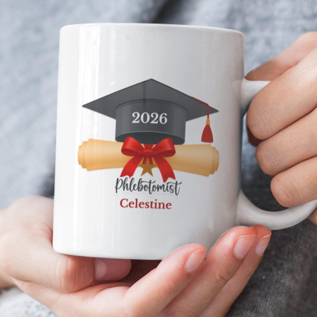 Phlebotomist Graduation Gift Mug New Grad Phlebotomy Coffee Cup Lab ...