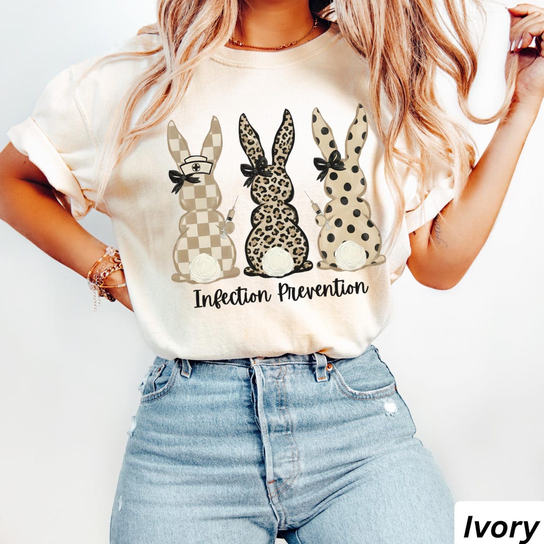 Infection Prevention Nurse Group Matching Easter Shirt Comfort Colors ...