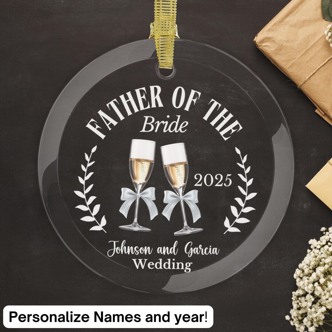 Father of the Bride Ornament Personalized Gift for FOB From Bride ...