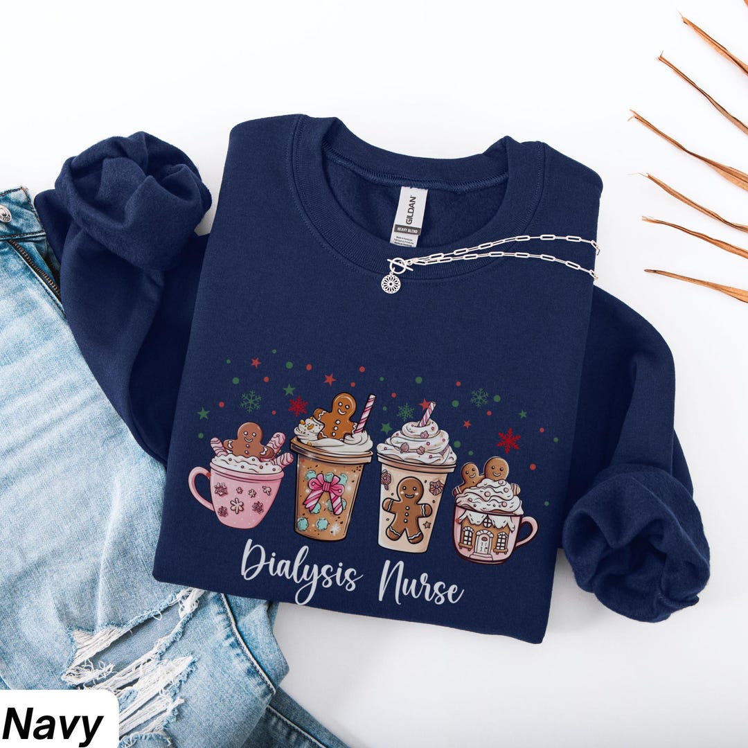 Dialysis Nurse Gift Cozy Christmas Sweatshirt for Coworker or Staff ...