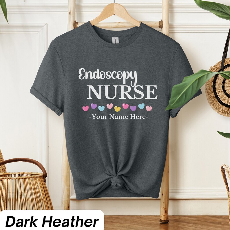 Endoscopy Crew Shirt Personalized Gift for Endoscopy Squad Custom Heart ...