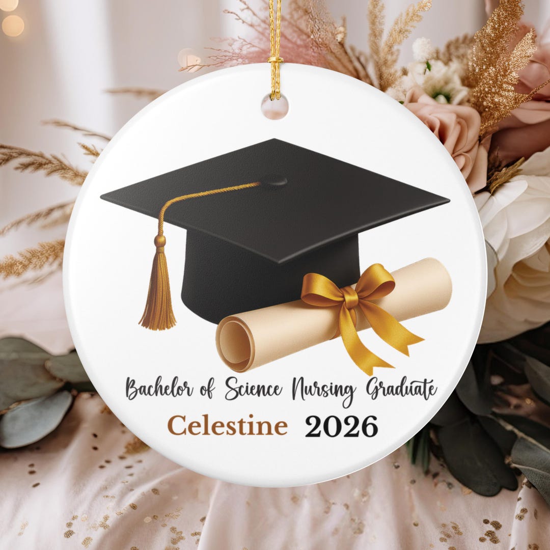BSN Graduation Ornament Personalized Custom Nursing School Grad Party ...