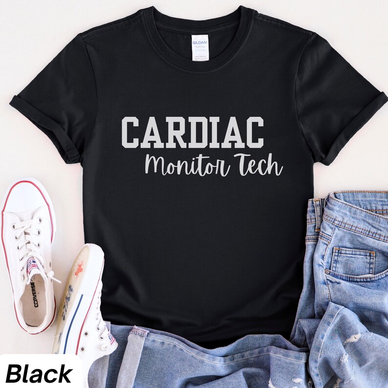 Cardiac Monitor Tech Shirt Gift for New Grad Telemetry Technician ...