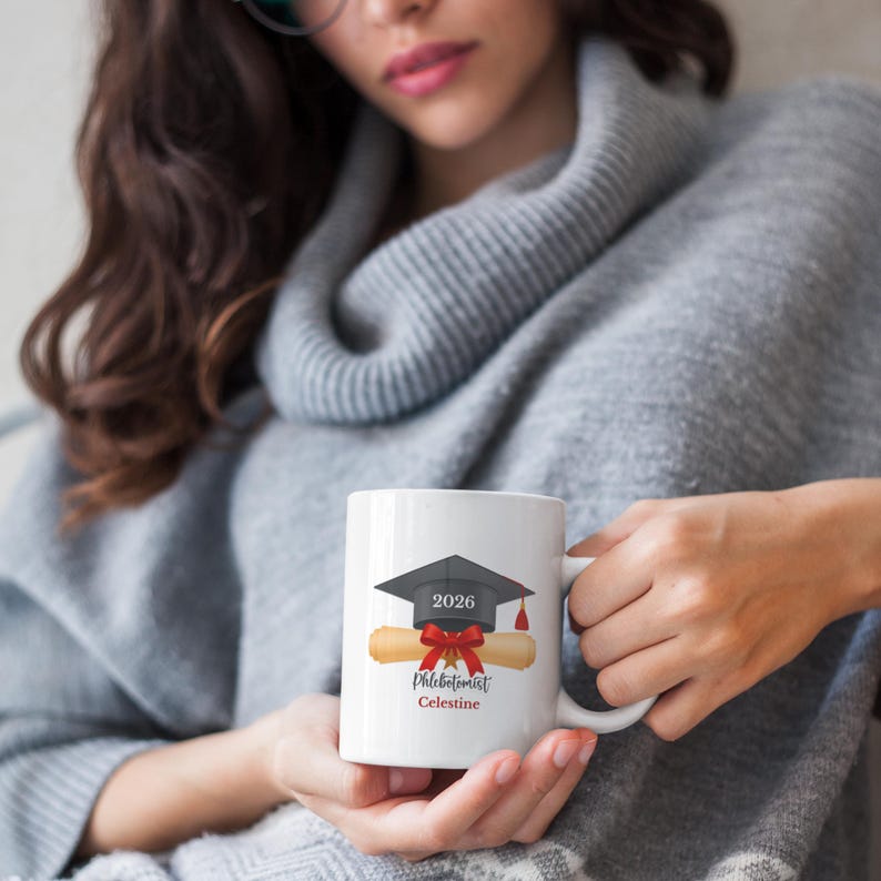 Phlebotomist Graduation Gift Mug New Grad Phlebotomy Coffee Cup Lab ...