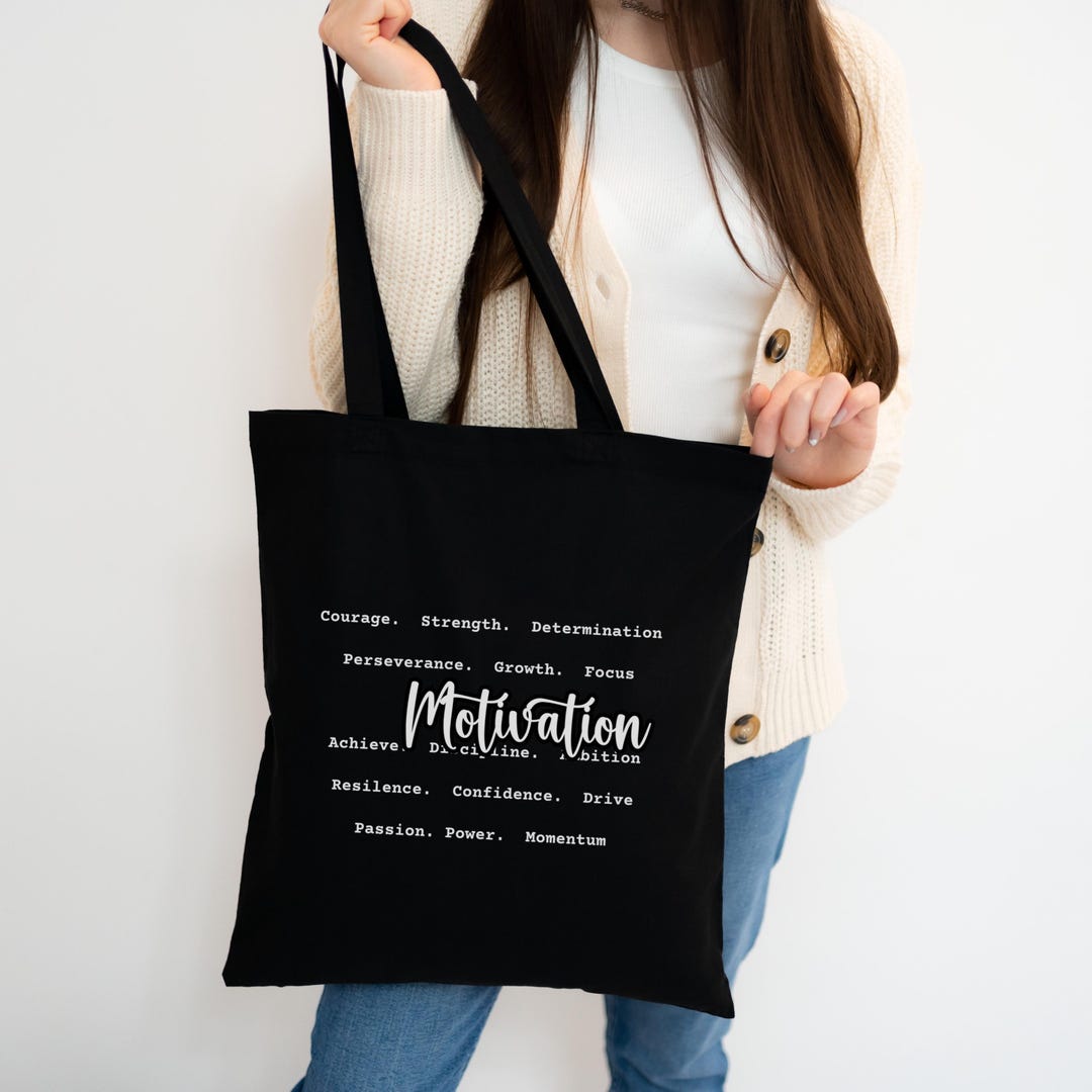 Motivational Gym Tote Bag Inspirational Fitness Quote Bag Workout ...