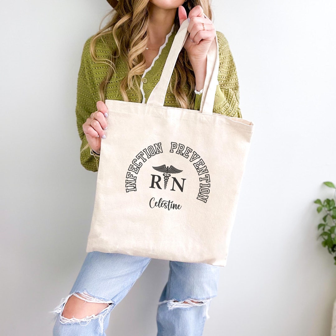 Infection Prevention Nurse Personalized Tote Bag Preventionist Gift ...