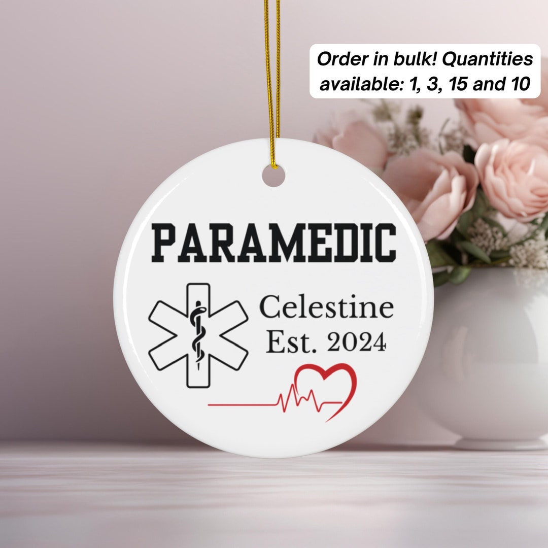 Paramedic Ornament Personalized Gift for Future Paramedic Coworker ...