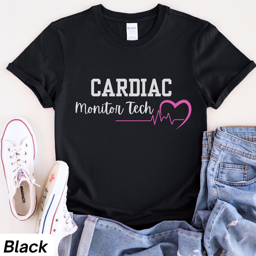 Cardiac Monitor Tech Shirt Gift for New Grad Telemetry Technician ...
