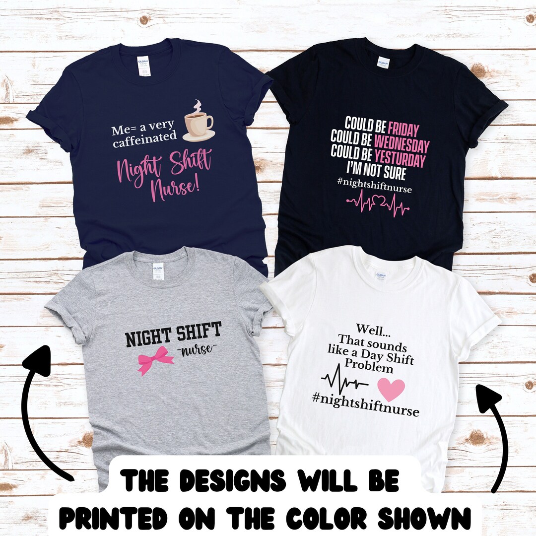 Night Shift Nurse Group Shirt Gift for Night Shift Nurse Appreciation ...