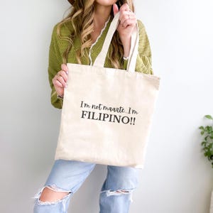 Maarte Filipino Canvas Tote Bag Gift for Filipino Friend Philippine ...