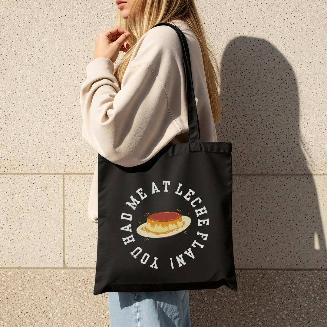 Funny Filipino Leche Flan Tote Bag With Tagalog Sayings Gift for Nanay ...