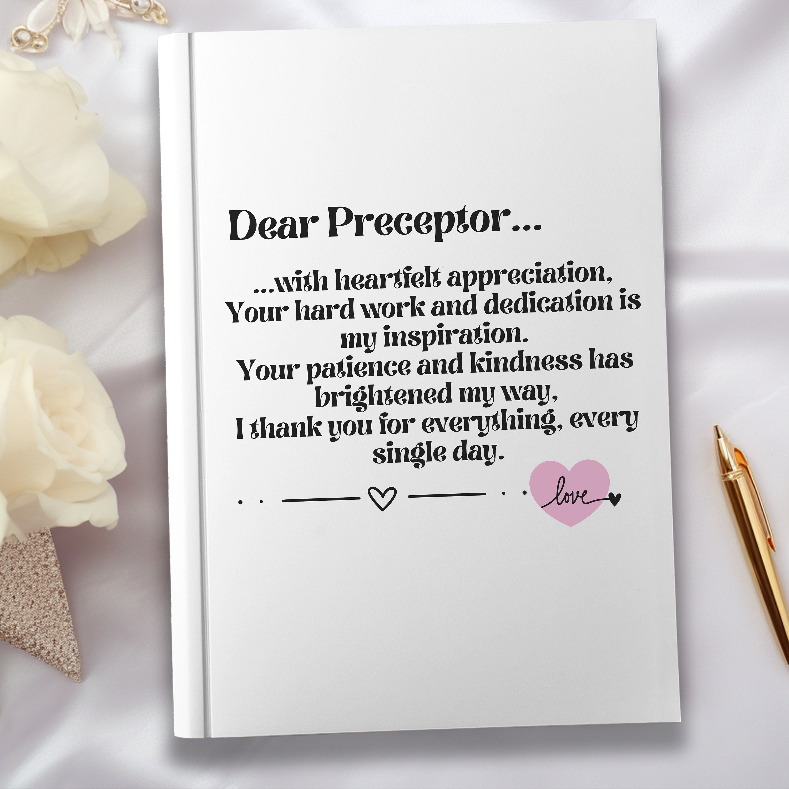 Preceptor Gift Nurse for Preceptor Thank You Gift Idea Nurse Journal ...