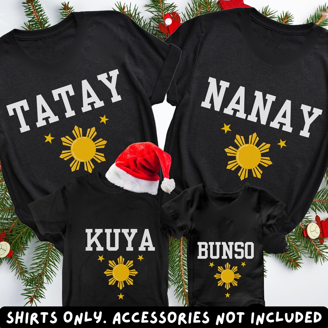 Filipino Family Reunion Fiesta Matching Christmas Shirt Philippine Flag ...