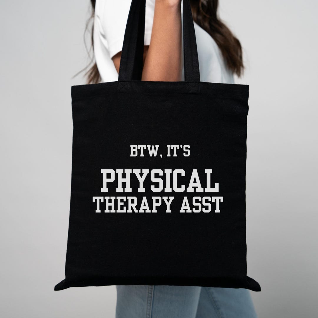 Physical Therapy Assistant PTA Crew Bulk Gift Canvas Tote Bag Funny New ...