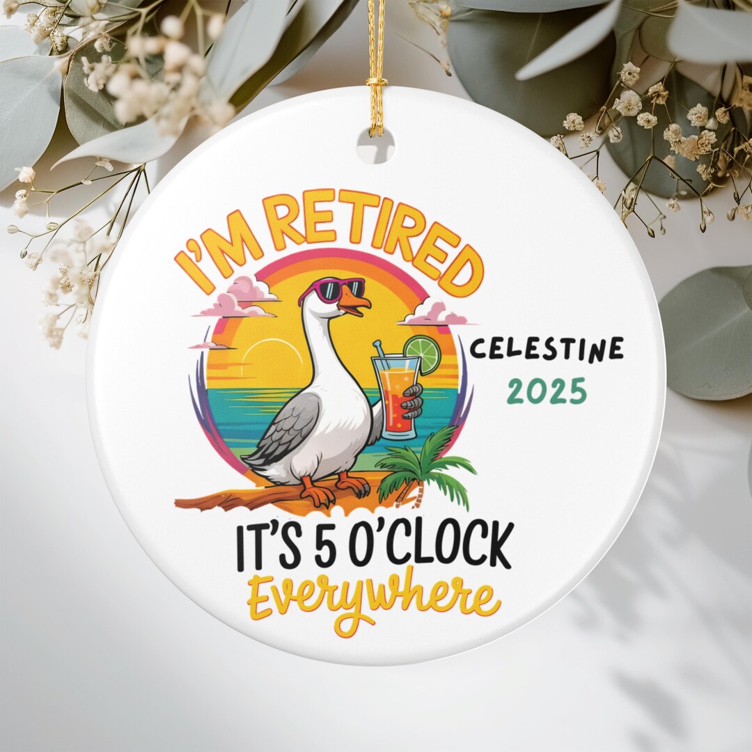 Goose Funny Retirement Ornament Personalized Gift for Coworker Leaving ...