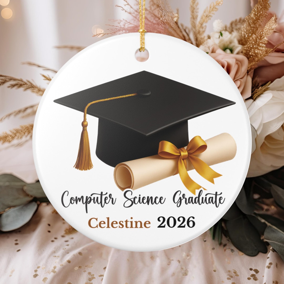 Computer Science Graduation Ornament Personalized Custom Coding Grad ...
