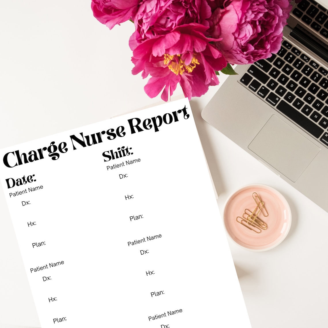 Charge Nurse Brain Handoff Tool Printable PDF To-do List for Charge ...