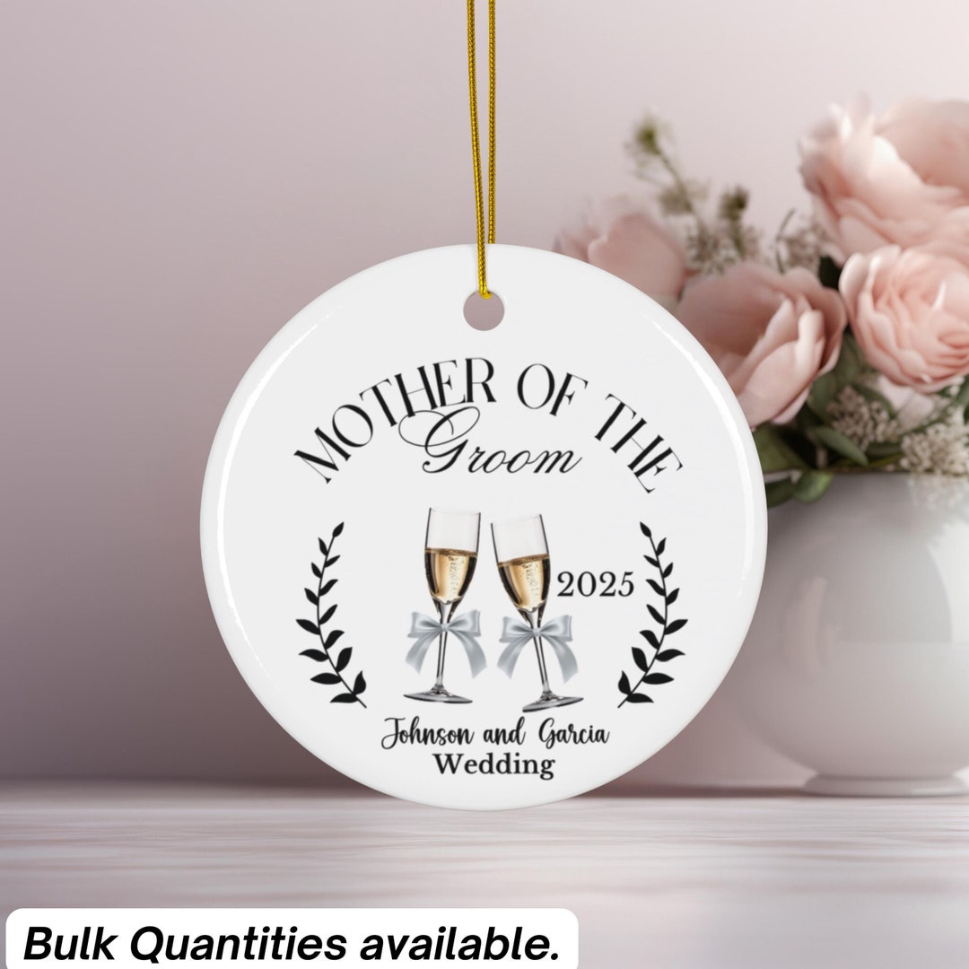 Mother of the Groom Ornament Personalized Gift for MOG Wedding Party ...
