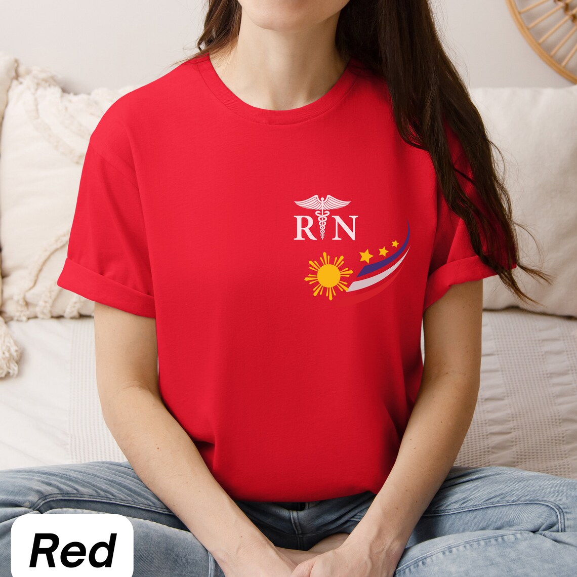 Filipino Registered Nurse Flag Tshirt Filipino RN Nurse Filipino ...