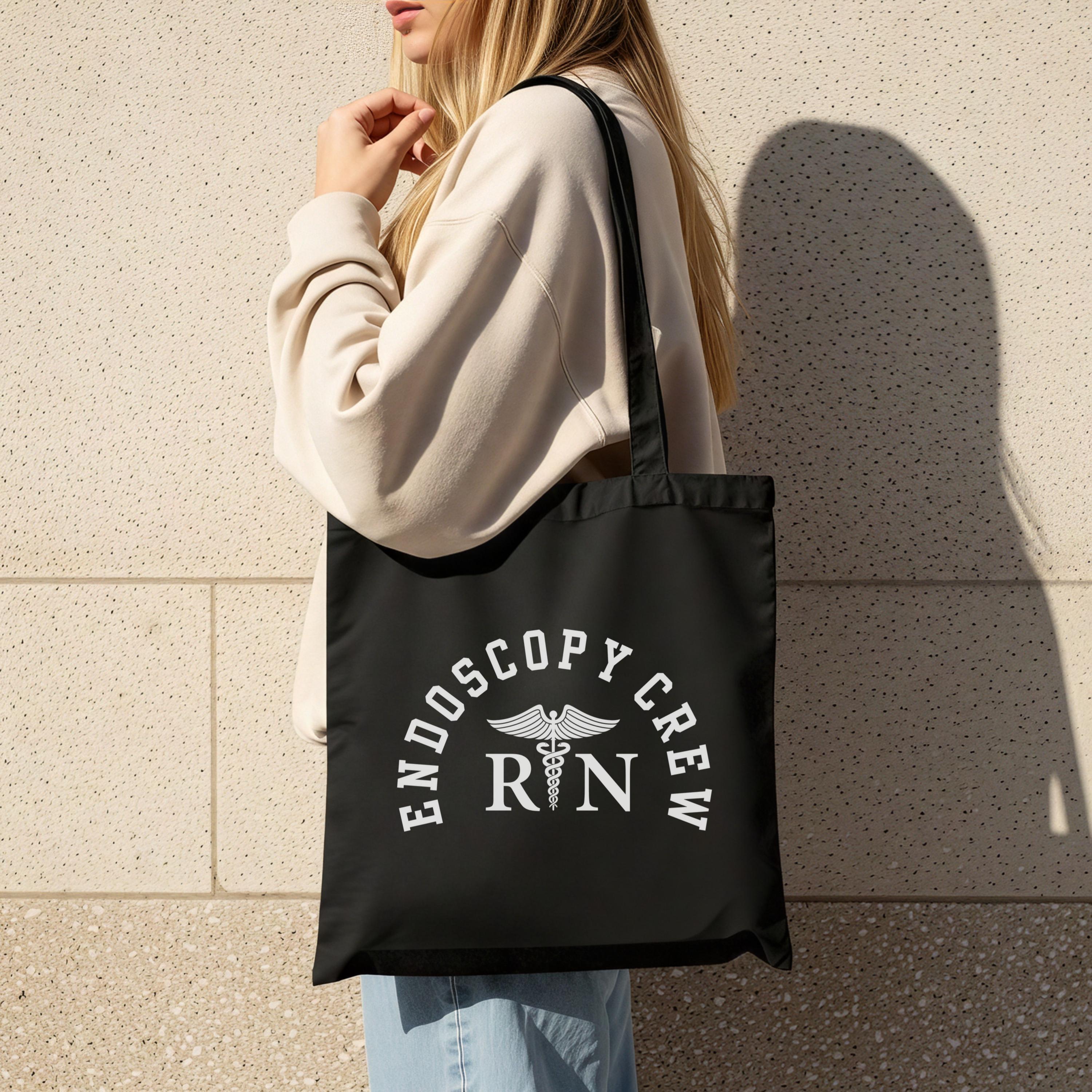 Endoscopy Nurse Tote Bag Canvas Minimalist RN Gift Bulk Nurse Team Bags ...