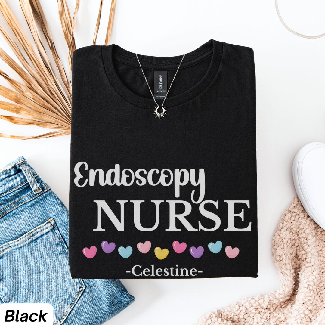Endoscopy Crew Shirt Personalized Gift for Endoscopy Squad Custom Heart ...