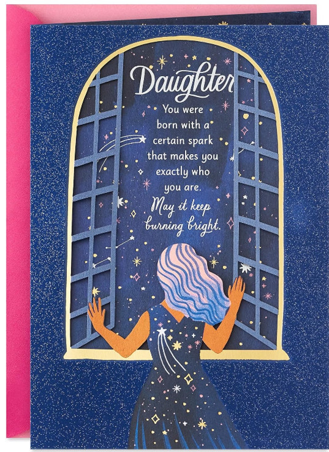 Birthday Card for Daughter, Stars - Etsy