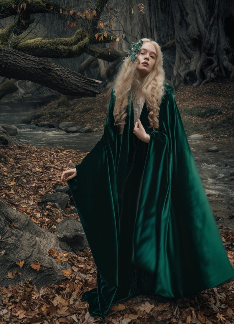 Unique Witch Cloak Natural Feather Cape for Women, Men Costume, Party ...