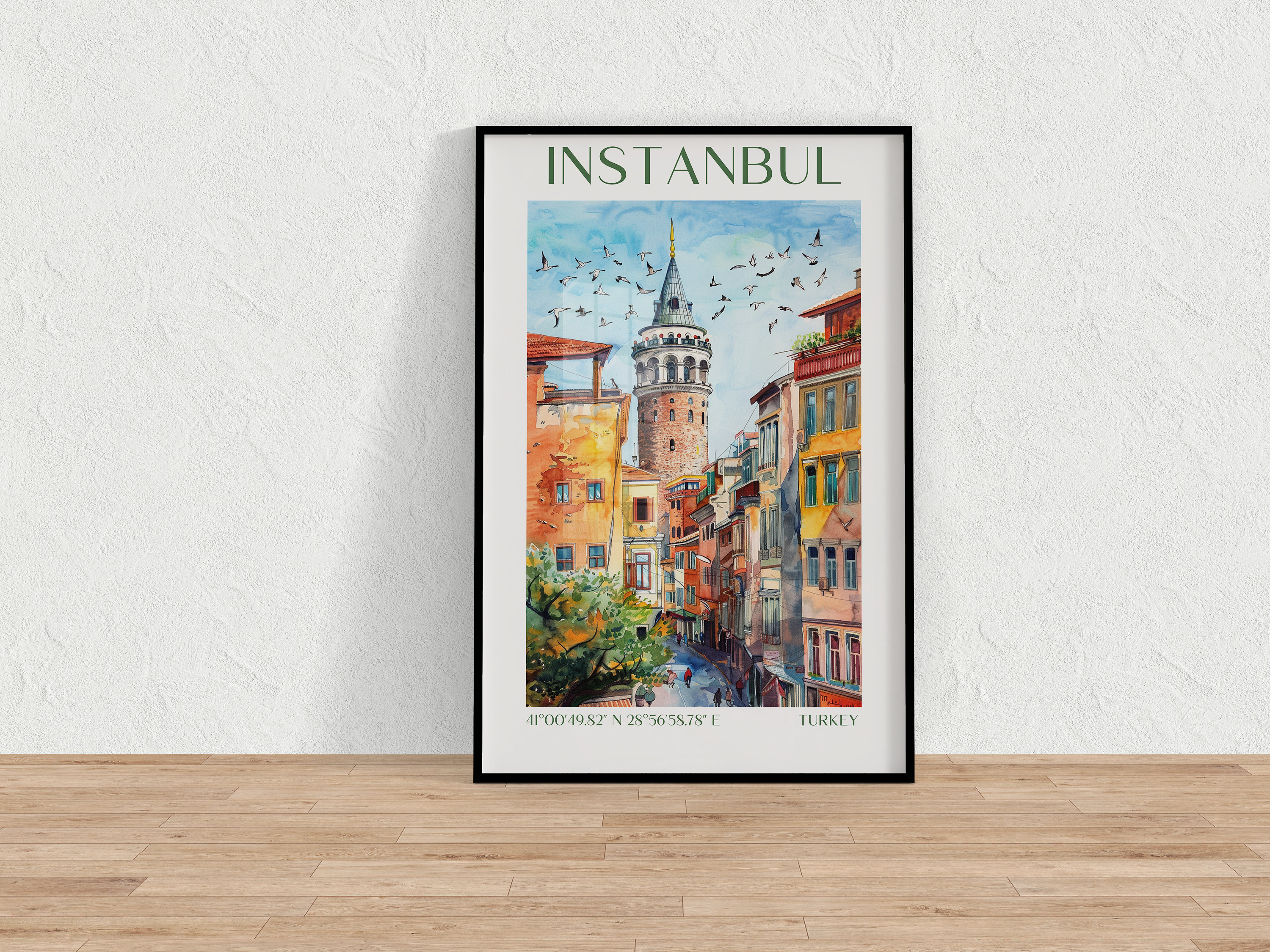 Turkey Travel Poster, Istanbul Print, Istanbul Wall Art, Istanbul ...
