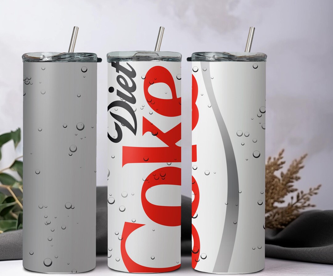 Diet Coke With Optional Name Added 20 Oz With Lid and Straw - Etsy