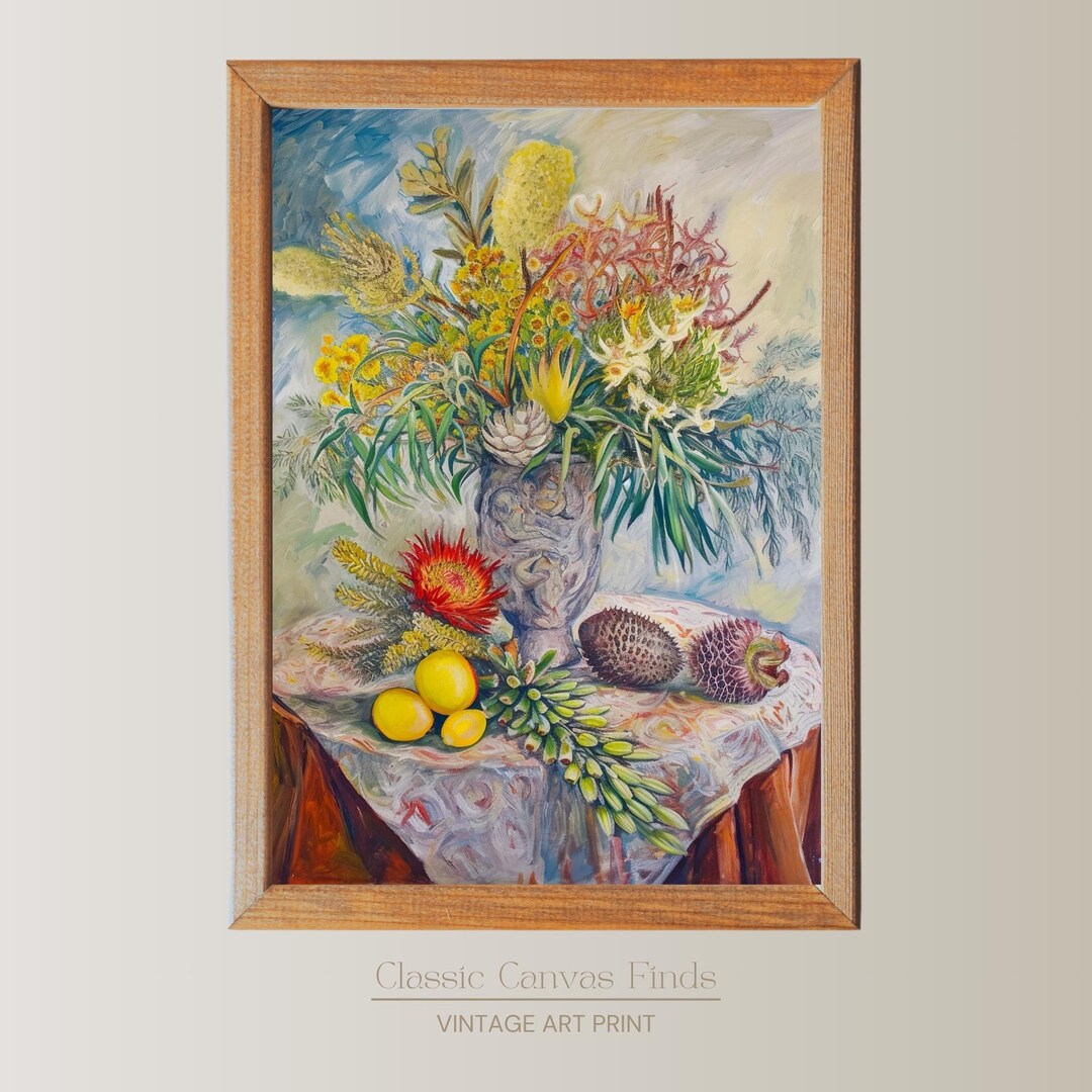 Australian Native Flower Art | Vibrant Botanical Print | Instant ...