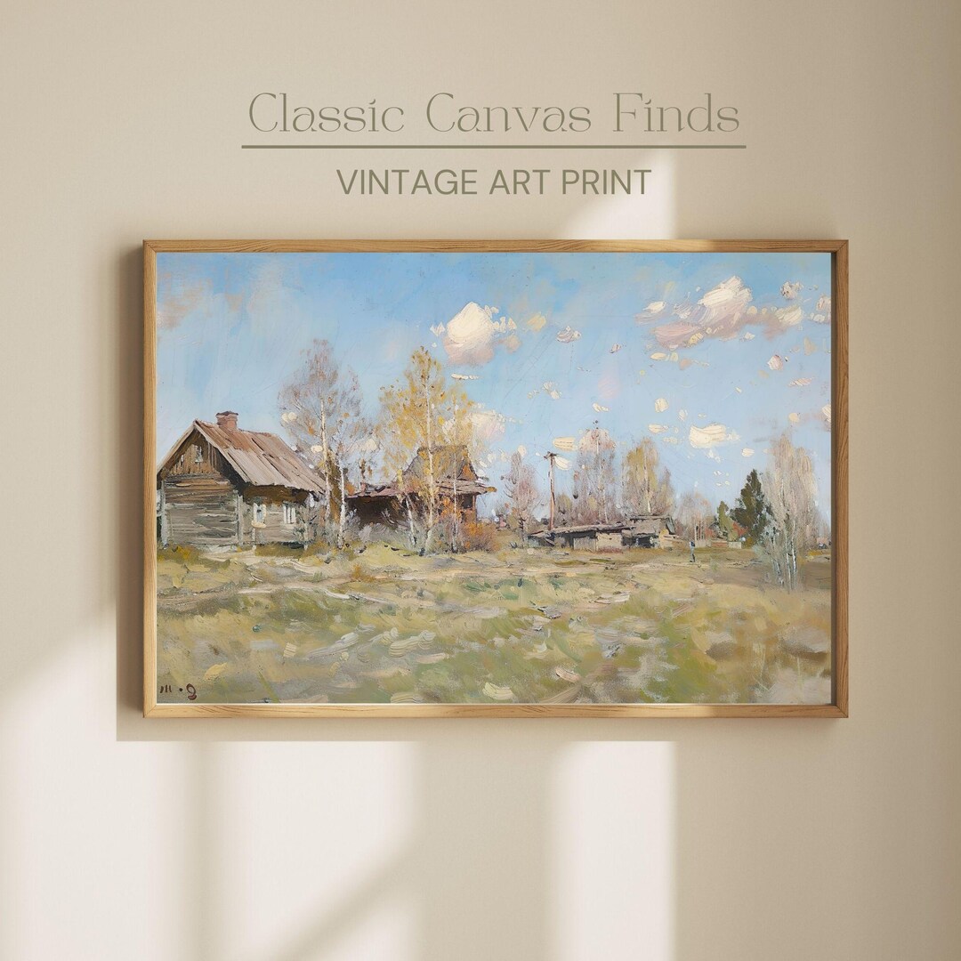 Rustic Cabin in the Countryside | Impressionist Landscape Painting ...