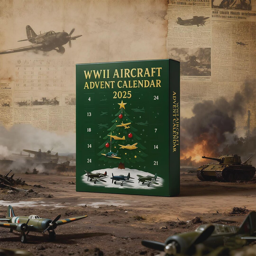 2D Aircraft Advent Calendar Christmas 2025,24 Mini Acrylic Items ...