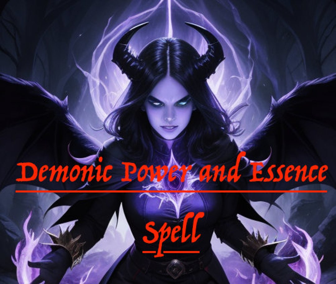 Demonic Power and Essence Spell - Etsy