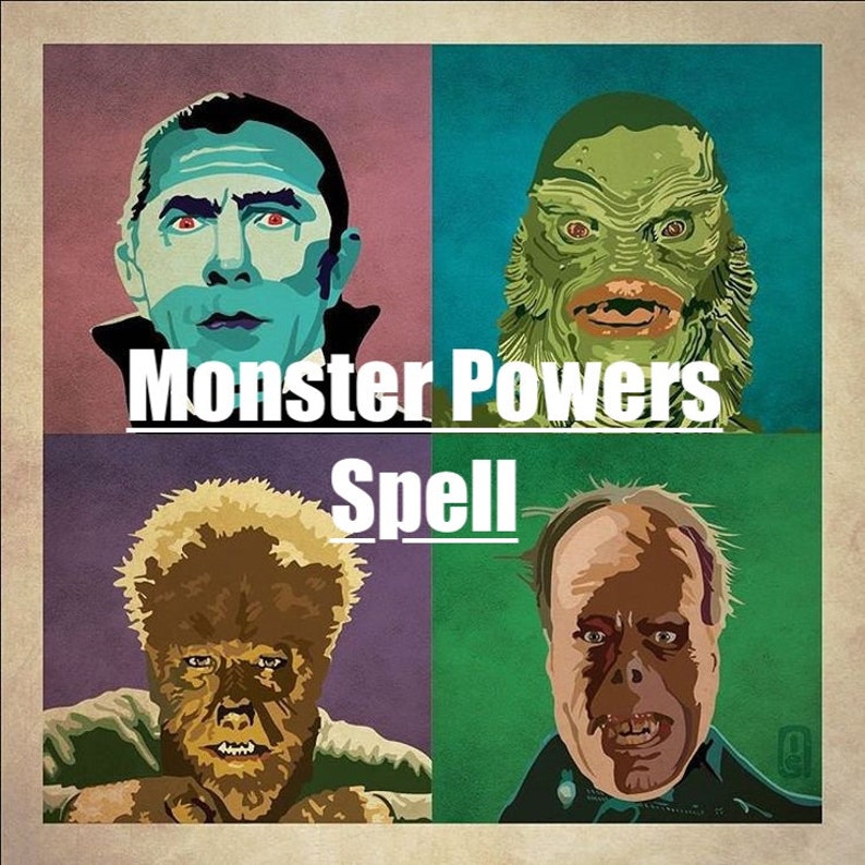 Monster Powers Spell - Etsy