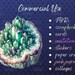 Emerald Gemstone Watercolor Clipart: Sparkling Green Gems (digital ...