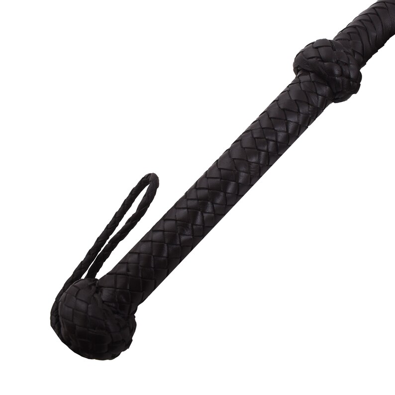 8ft Long Rope Core Bullwhip With Belt Holder Chocolate Brown Whips for ...