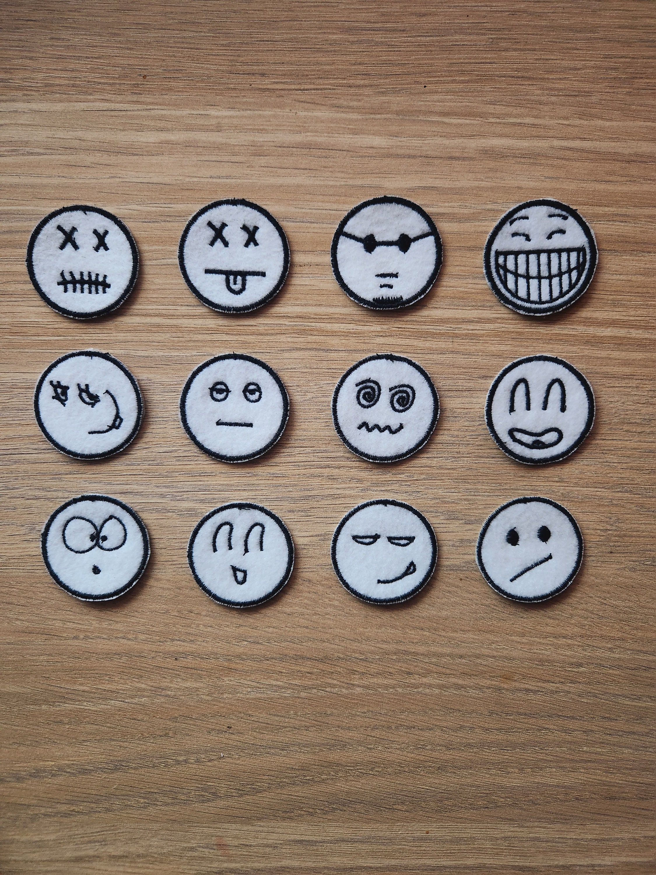Smiley Face Iron on Patches - Etsy